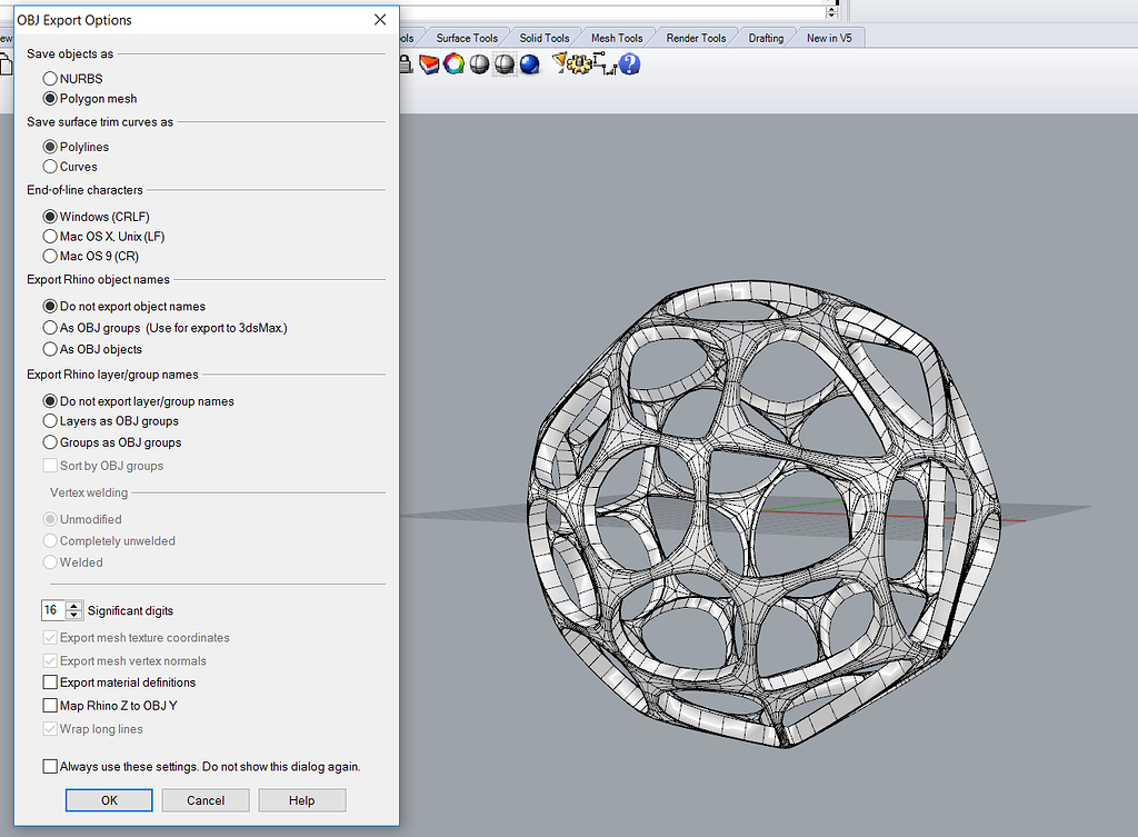 Exporting 3d model from Rhino issue - question - Forum