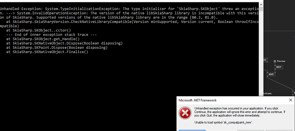 Export Crash - SkiaSharpVersion issue at build - bug - Forum