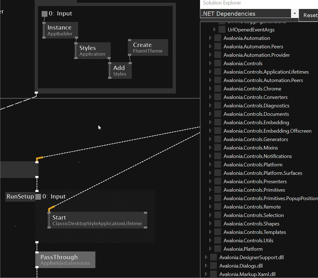 Clicking on external node from referenced csproj doesn't select it in Solution Explorer - bug ...