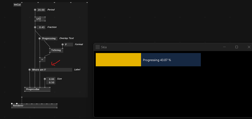 ImGUI ProgressBar does not show its Label - bug - Forum