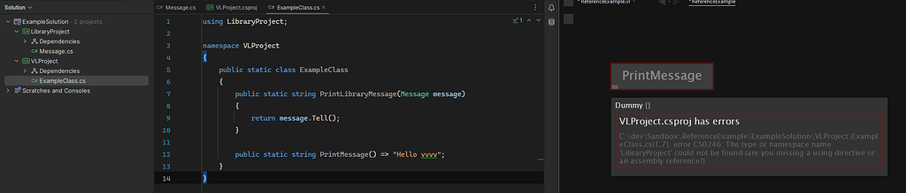Reference .csproj File which references other .csproj - question - Forum
