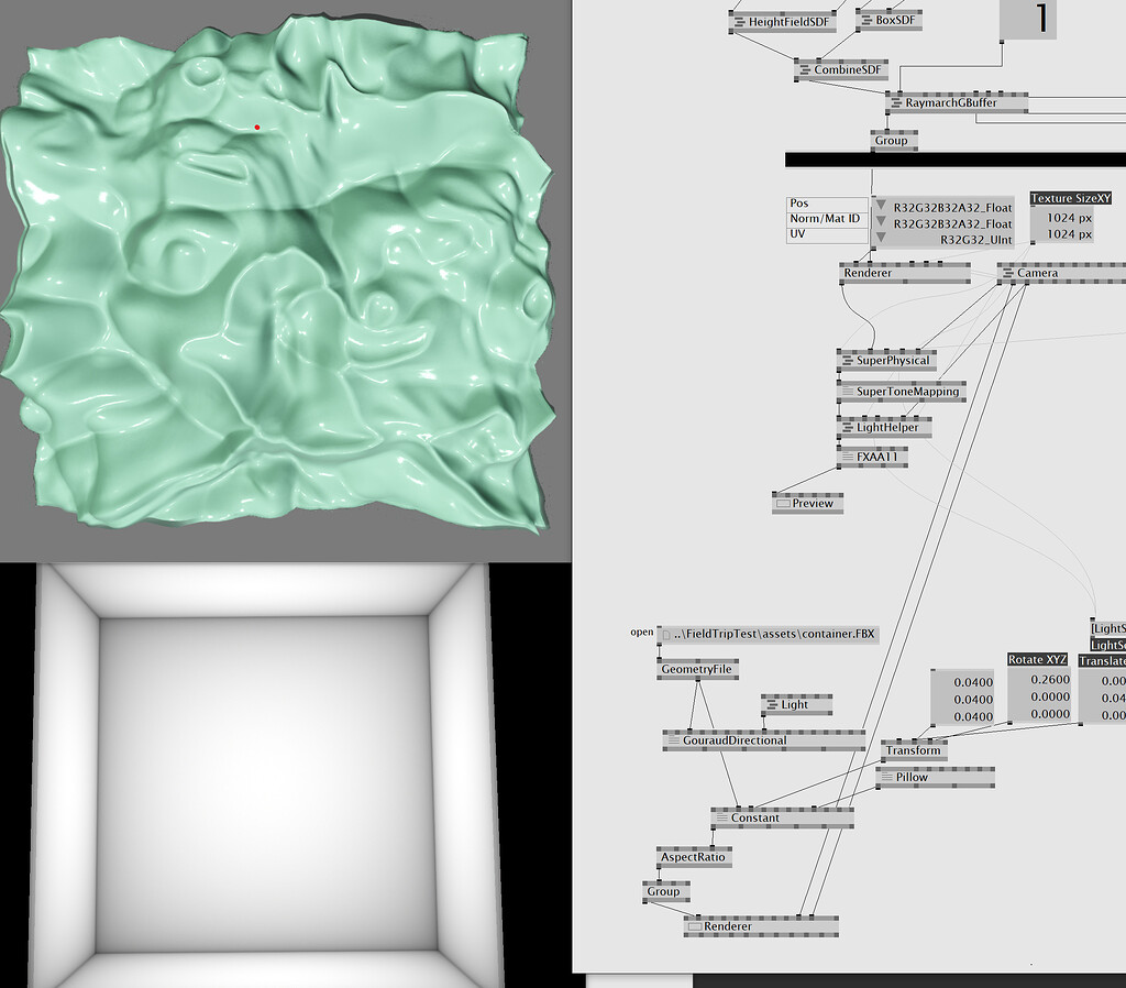How to render SDF or particlesystem in a container mesh - question - Forum
