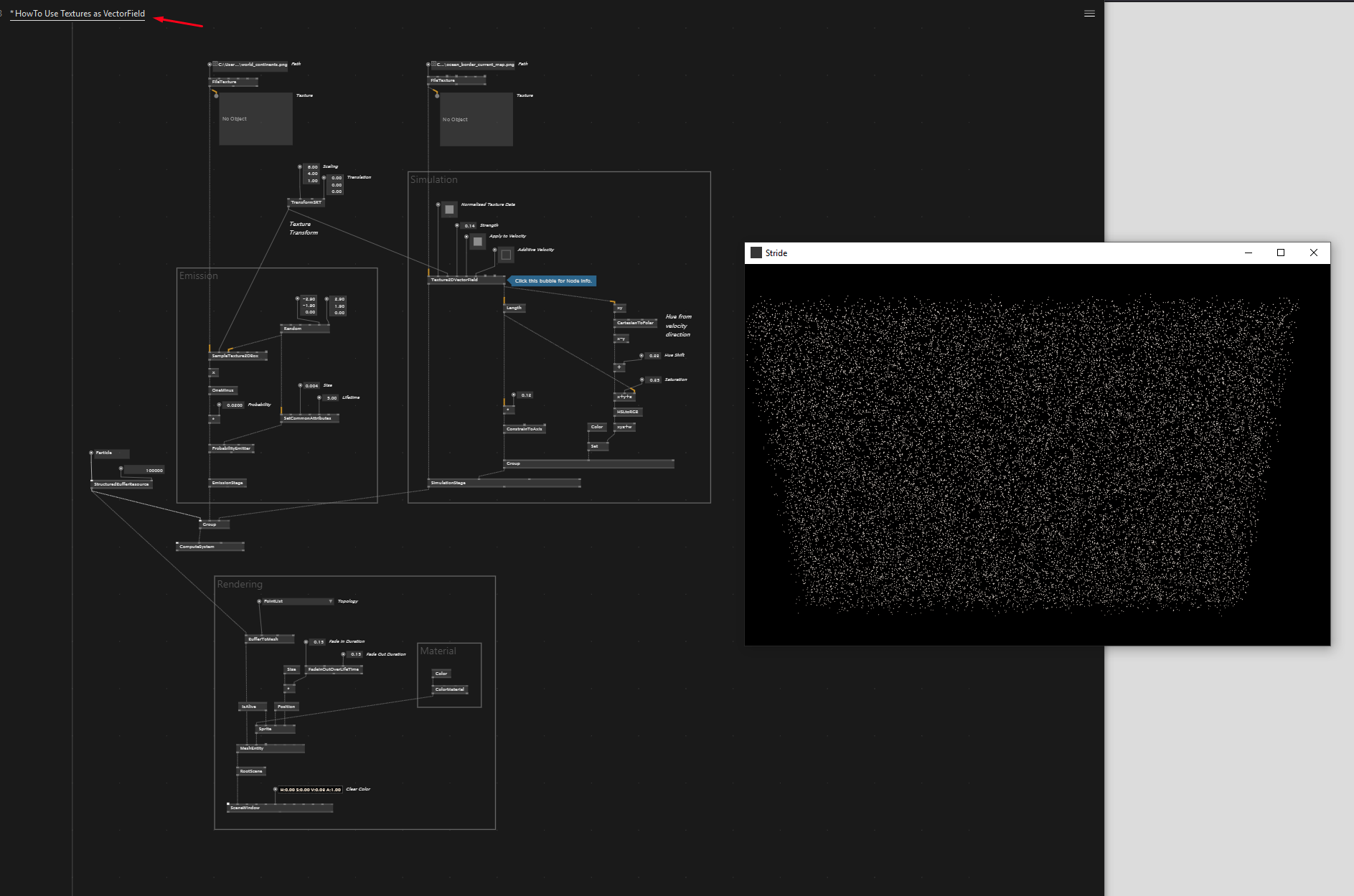 Vectorfield with custom texture (Fuse) - question - Forum
